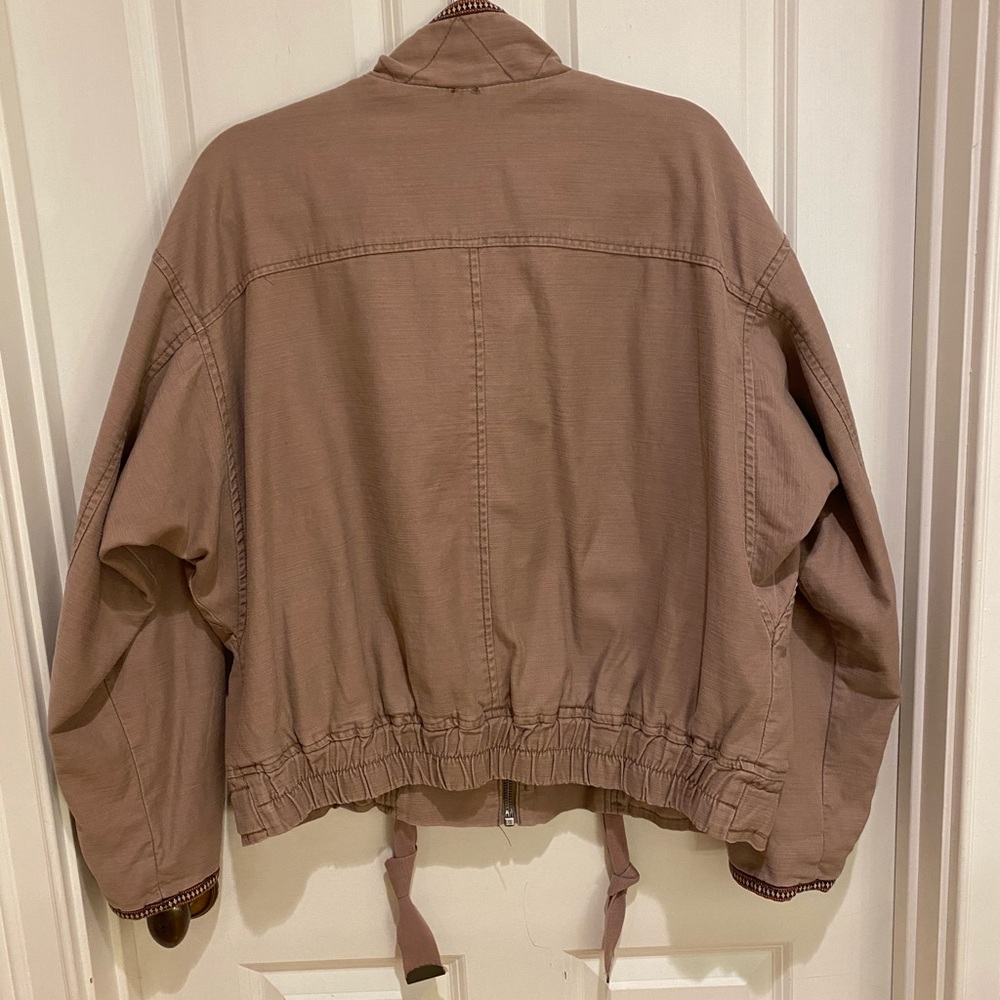 Free People Flight Line Bomber Jacket. - Gem